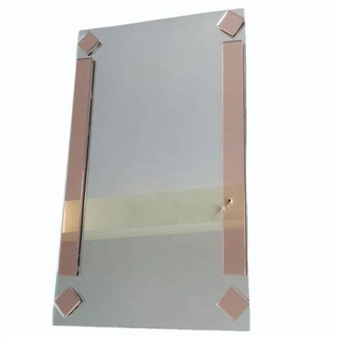 4mm Silver Rectangular Glass Wall Mirror For Bathroom At Rs 450sq Ft