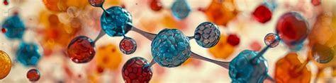 Premium Photo Colorful Molecular Structure Representation In Abstract