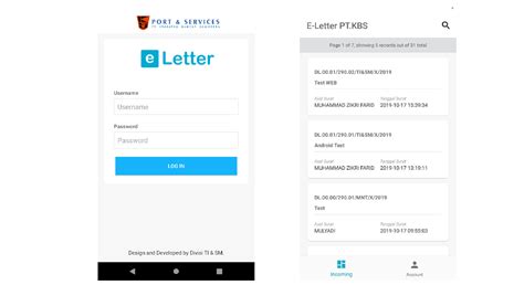 E Letter PT KBS Fahram Web Android Developers Fahram Dev