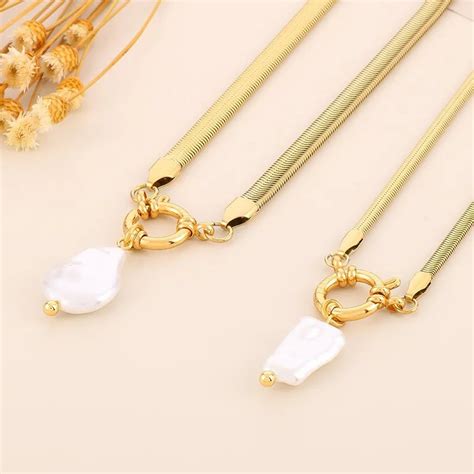 Elegant Retro Square Star Stainless Steel Imitation Pearl Plating 18K