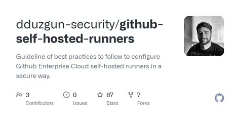 Github Dduzgun Securitygithub Self Hosted Runners Guideline Of Best
