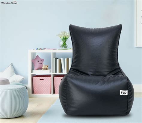 Upto 55 Off On Buy Leather Bean Bags Online In India Wooden Street