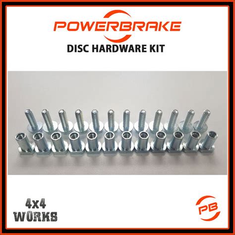 Powerbrake Pro Race Brake Bobbin Disc Hardware Kit 4x4 Works
