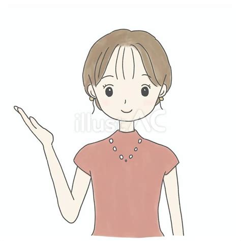 案内をする女性イラスト No 24034707｜無料イラスト・フリー素材なら「イラストac」