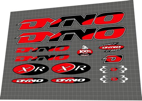 1999 Dyno Xr Red Elite Bmx Decals