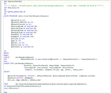 A Stored Procedure To Insert And Store Information About A Request Download Scientific Diagram