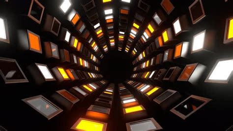 Orange And White Slowed Rotation Strobe Tunnel Background Vj Loop In 4k Backgrounds Motion