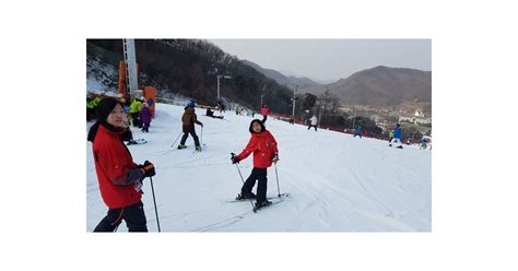 21 중급강습 강습블로그지산리조트 스키강습 인클라인스키