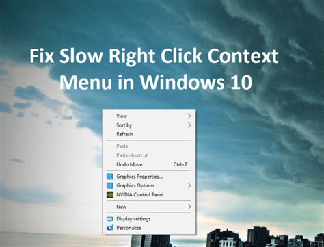 Fix Slow Right Click Context Menu In Windows Techcult
