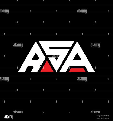 Rsa Triangle Letter Logo Design With Triangle Shape Rsa Triangle Logo