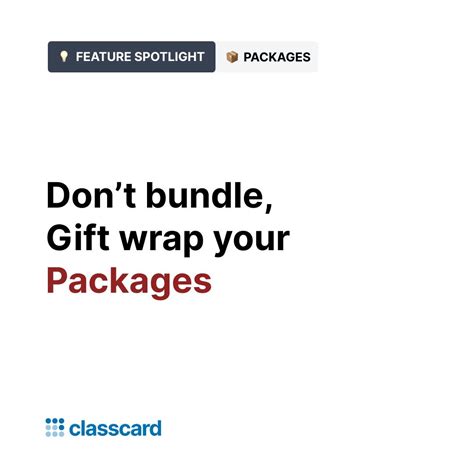 Classcard Classes Featurespotlight Packages Features Savetime
