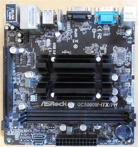 ASRock QC5000M-ITX/PH Rev1.01 Mainboard AMD A4-5050/5000 Quad Core APU ...