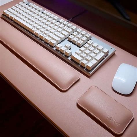 Litreach Computer Accessories Office Leather Pu Comfortable Wrist Rest