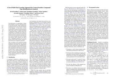 A Novel Multi Task Learning Approach For Context Sensitive Compound
