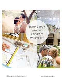 Setting Your Wedding Priorities Worksheet Setting Your Wedding