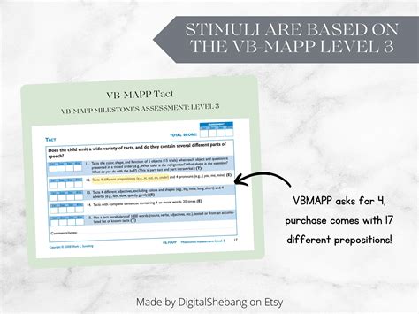 Vb Mapp Preposition Tact Preposition Aba Materials And Flashcards