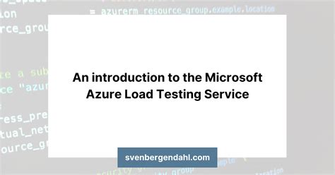 Azure Load Testing On Hashnode