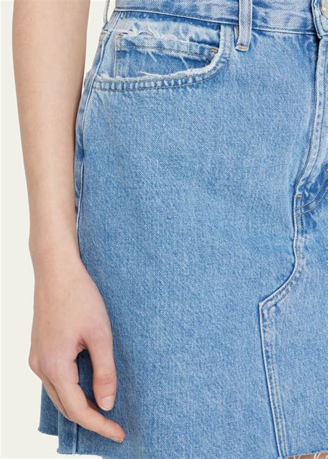 Frame Le High N Tight Denim Mini Skirt Bergdorf Goodman