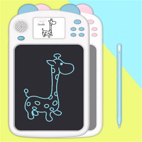 12 بوصة لوح رسم ملون للأطفال لعبة أدوات الرسم على الحائط الكتابة