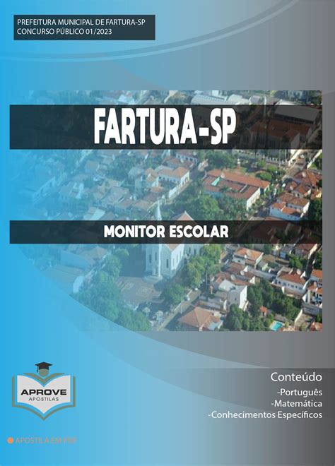 Apostila Fartura Monitor Escolar Aprove Apostilas