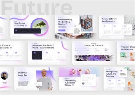 Будущее — презентация Powerpoint с искусственным интеллектом Шаблоны