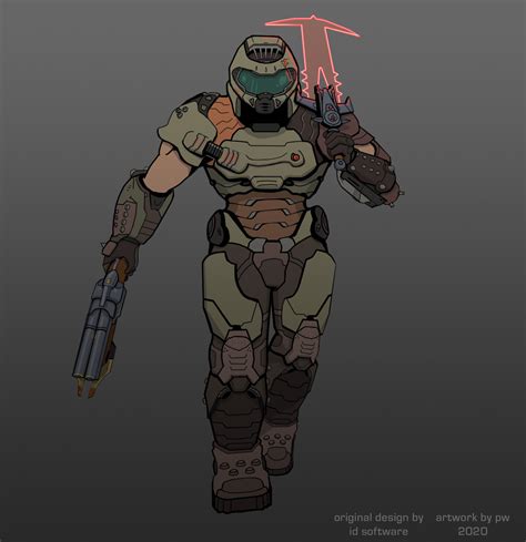 Artstation Doomslayer Armor Fanart 2020