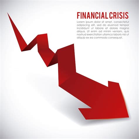 Projeto De Crise Financeira Vetor Premium