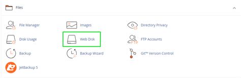 Web Disk In CPanel File Management SmartHost Knowledgebase