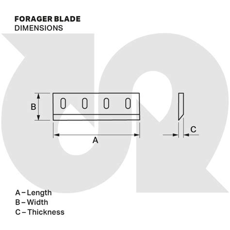 Sh40n Forager Blade With Tungsten Coated Edge To Fit Reco Mengele