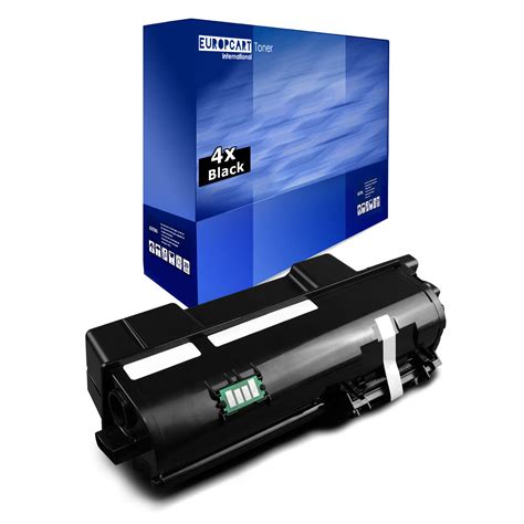 Used 4x Europcart Cartridge for Kyocera Ecosys P-2040-DW P-2040-DN ...