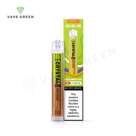 Kiwi Passion Fruit Guava Disposable Vape By Ske Crystal Bar Free Uk