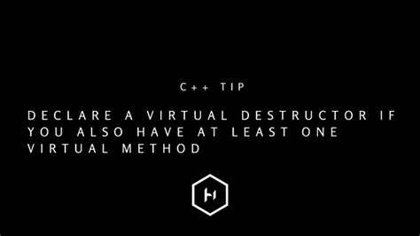 C Tip 1 How To Use Virtual Destructors — Harold Serrano Game