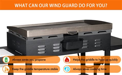 Upgraded Wind Guards For Blackstone 28 Inch Griddle