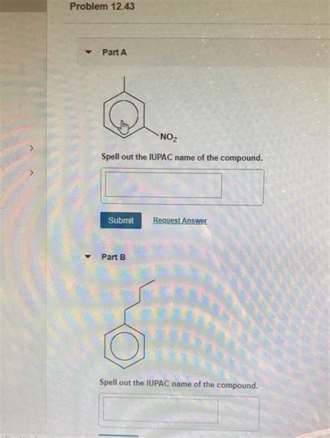 Solved Problem 1243 Part A Spell Out The Iupac Name Of The