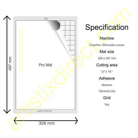 12 X 18 Carrier Sheet Cutting Mat For The Graphtec Silhouette Cameo