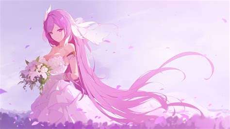 Anime Yae Sakura Pink Hair Cherry Blossom Honkai Impact Finger On