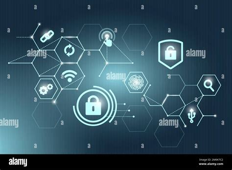 Computer Security System Icons Background Vector Stock Vector Image And Art Alamy