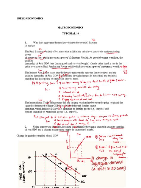Economic Tutorial 10 Pdf