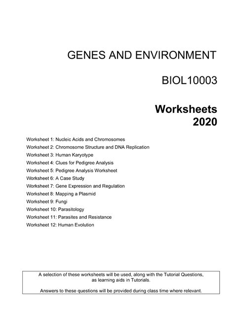 Biol10003 Tutorial Worksheets 2020 Warning Tt Undefined Function 32 Warning Tt Undefined