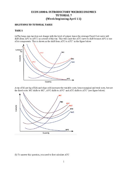 Week Tutorial Answers LMS ECON INTRODUCTORY MICROECONOMICS TUTORIAL Week