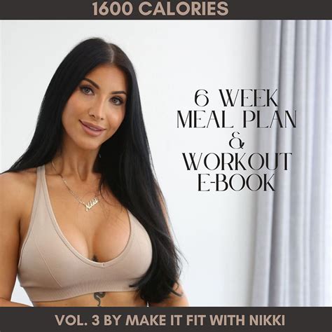 Volume 3 1600 Calorie Meal Plan And Workout Program Makeitfitwithnikki