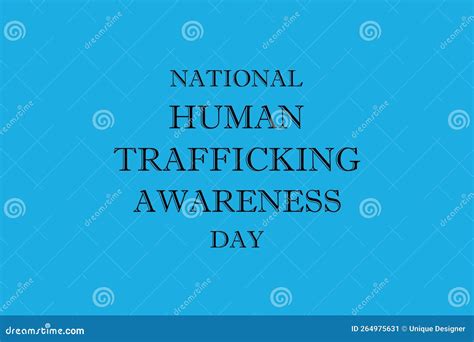 National Human Trafficking Awareness Day Background In Red Alarming