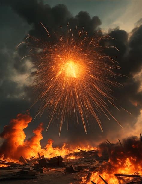 Premium Photo Background Of Gun Explosion In The Sky Projecting