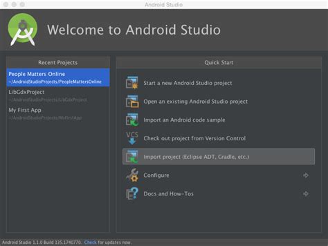 Android Studio 1 1 0 Import LibGDX Project Stack Overflow