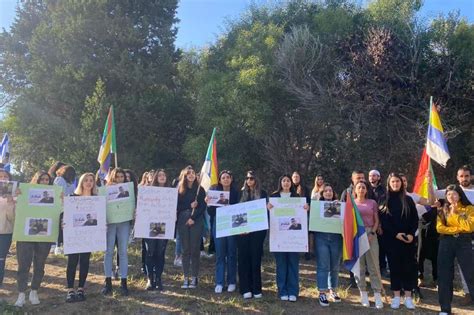 החזירו את גופת טירן עשרות סטודנטים מפגינים באוניברסיטת חיפה