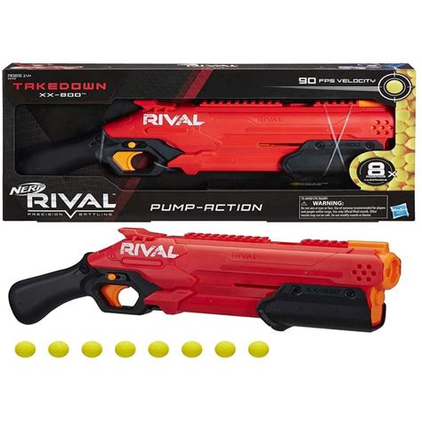 Buy Nerf Rival Takedown Xx 800 Blaster Pump Action Ages 14 Toy Gun