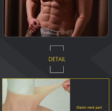 Urchoice Silicone Fake Muscle Belly Realistic Artificial Full Body