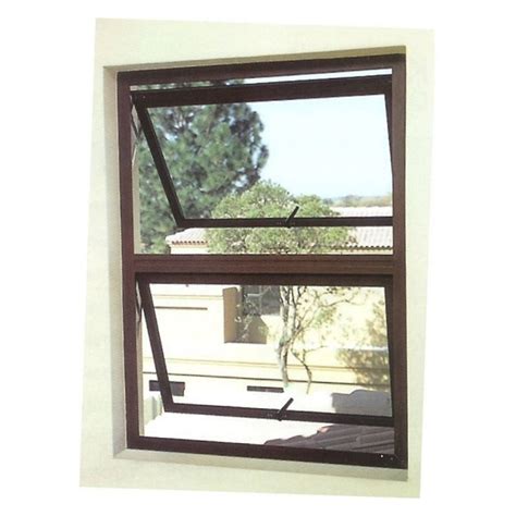 Aluminum Profile Tinted Glass Small Size Awning Window For Toilet
