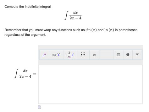 Solved Compute The Indefinite Integral Int Frac D