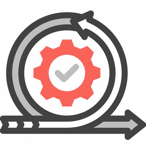 Project Management Business Agile Process Strategy Development Iteration Icon Download